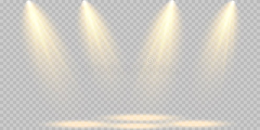 Vector Spotlights. Scene. Light Effects. Glow Light Effect. Vector ...