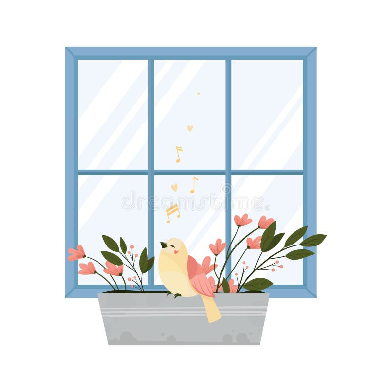 Window Flower Box Stock Illustrations – 887 Window Flower Box Stock ...