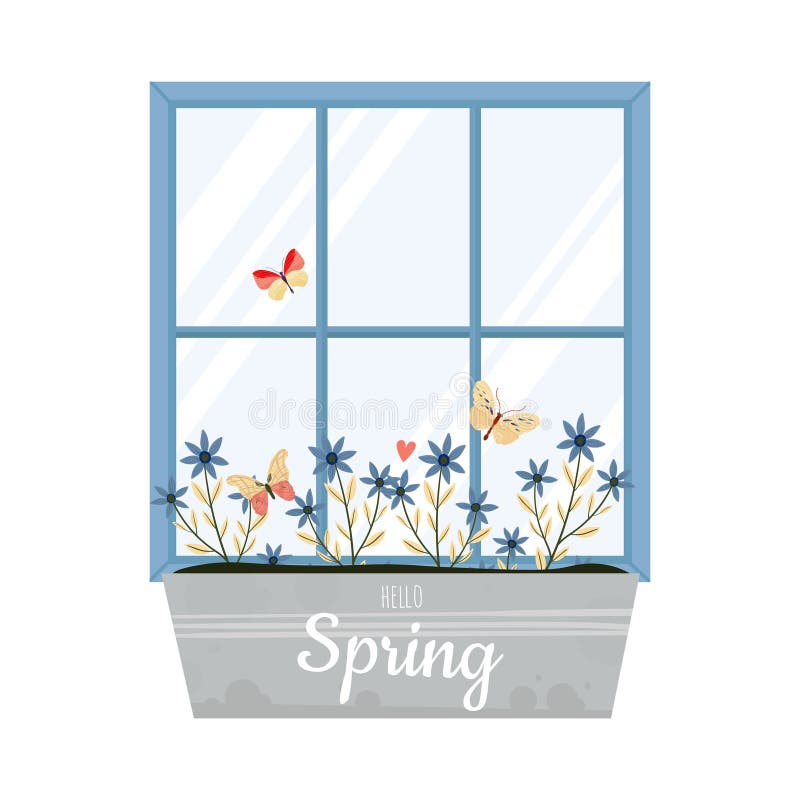 Window Flower Box Stock Illustrations – 887 Window Flower Box Stock ...