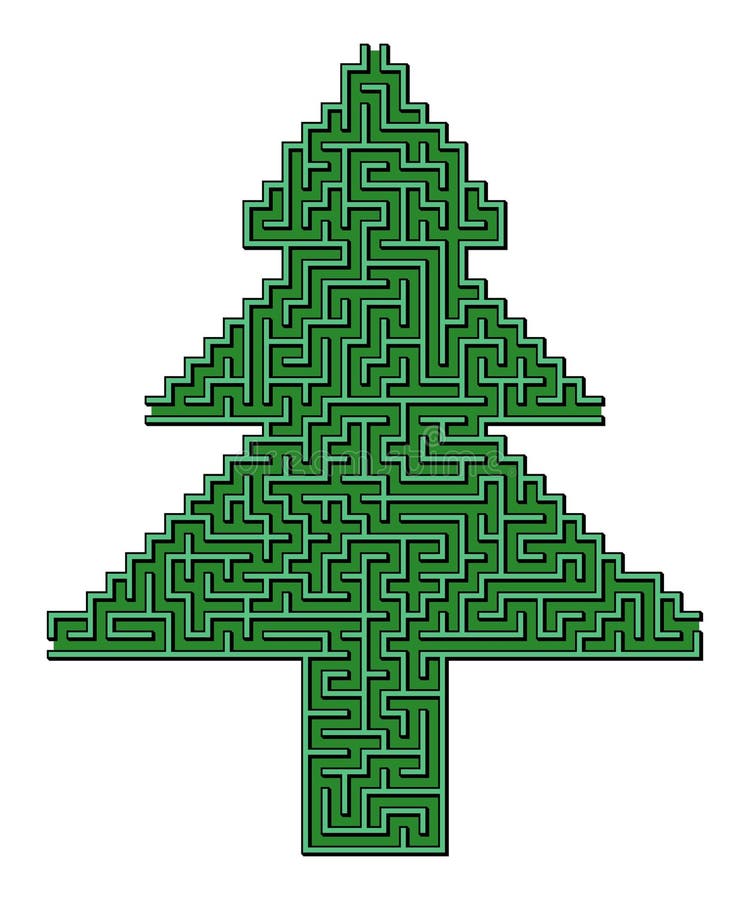 Vector Spruce Maze stock vector. Illustration of tangled - 278453572