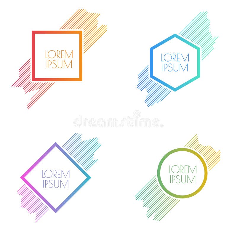 Vector square banner. stock vector. Illustration of parallel - 150157726