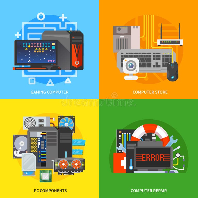Pc Components Stock Illustrations – 4,007 Pc Components Stock ...