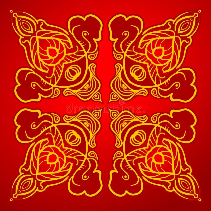 Vector Square Decorative Design Element Stock Vector - Illustration of ...