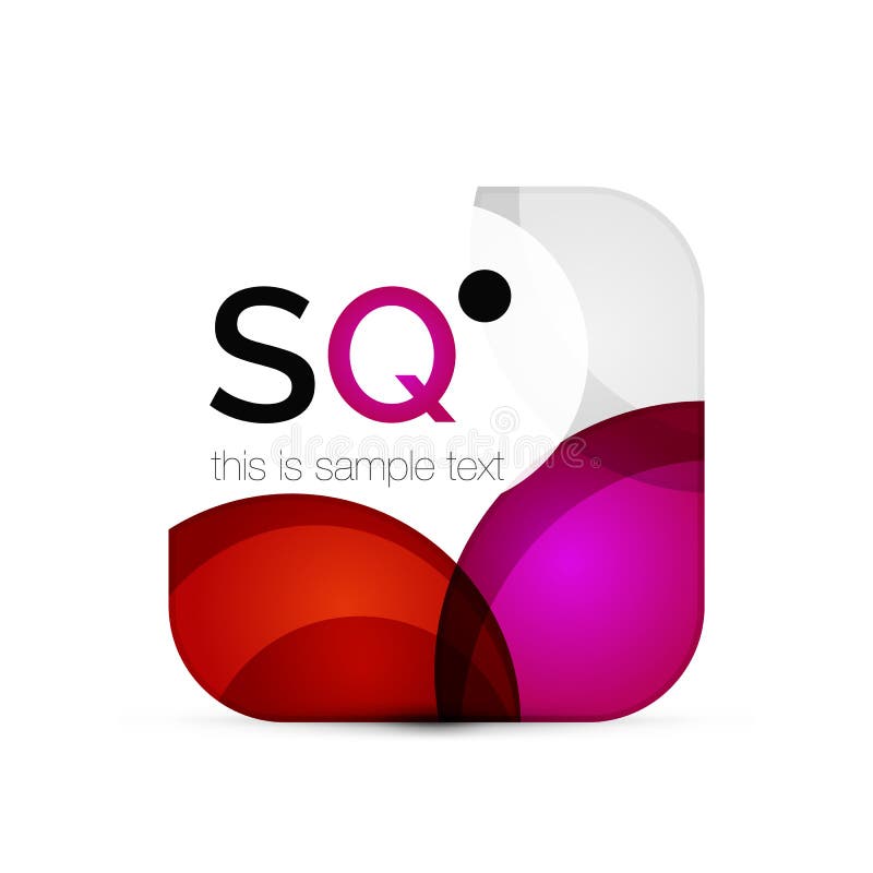 Vector Square Geometric Abstract Business Emblem Stock Vector ...