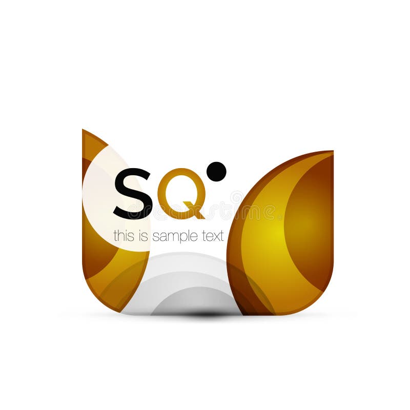 Vector Square Geometric Abstract Business Emblem Stock Vector ...