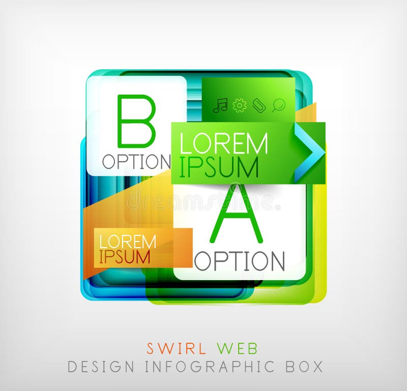 Geometric Style Price Table Comparison Boxes Stock Vector ...