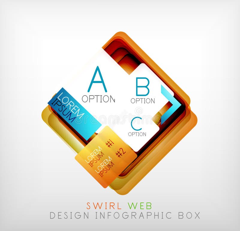 Geometric Style Price Table Comparison Boxes Stock Vector ...