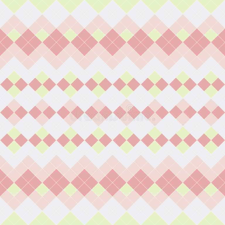 Vector Square Grid Lines Geometric Seamless Pattern. Stock Vector ...