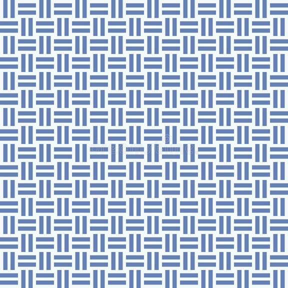 Vector Square Grid Lines Geometric Seamless Pattern. Stock Illustration ...