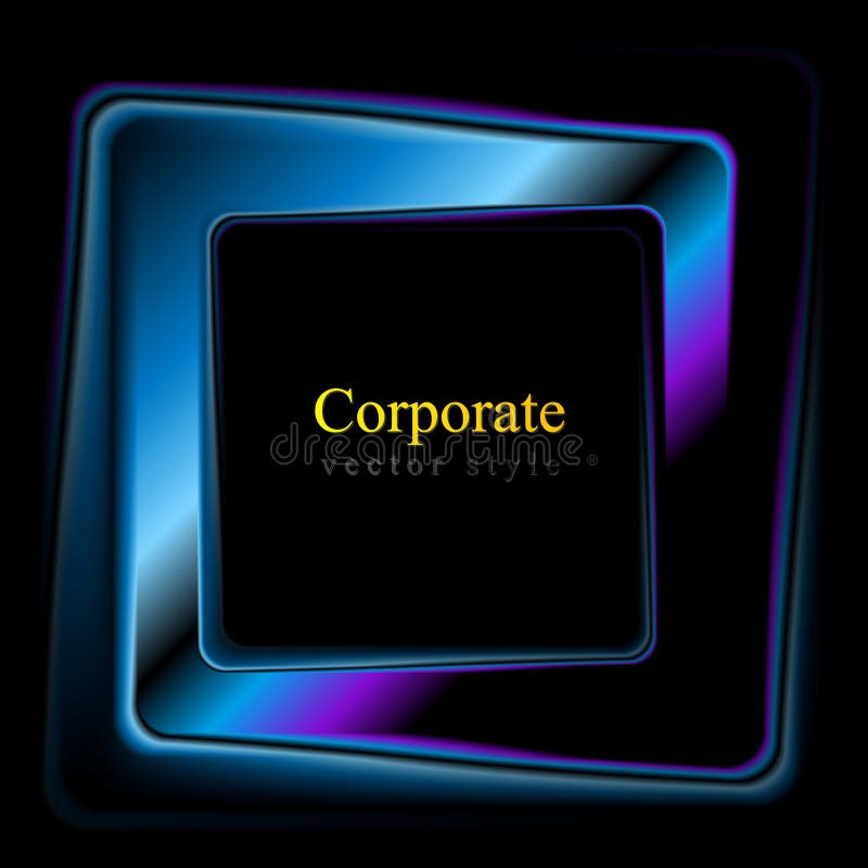 Vector Square Logo Abstract Background Stock Vector - Illustration of ...