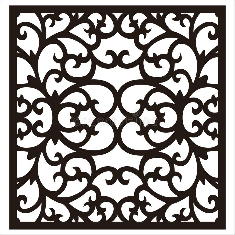 Vector square ornament stock vector. Illustration of ceramic - 134181257