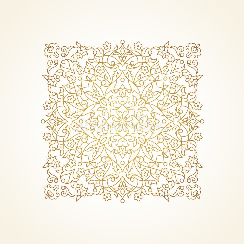 Oriental ornament stock vector. Illustration of culture - 39741129