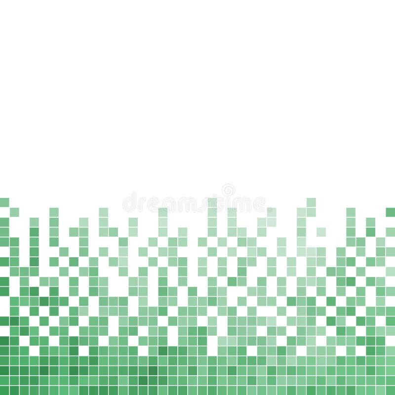 Vector Square Pixel Mosaic Background Stock Illustration - Illustration ...