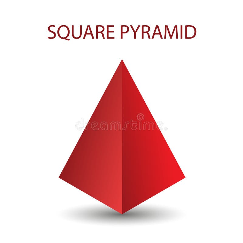 Vector Square Pyramid with Gradients and Shadow for Game, Icon, Package ...