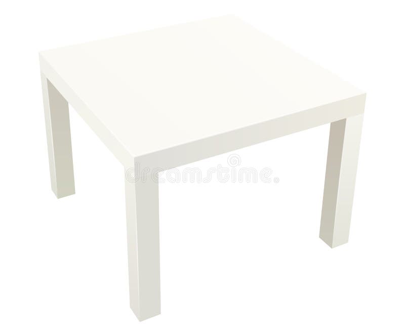 Vector Square Side Table Illustration Stock Vector - Illustration of ...