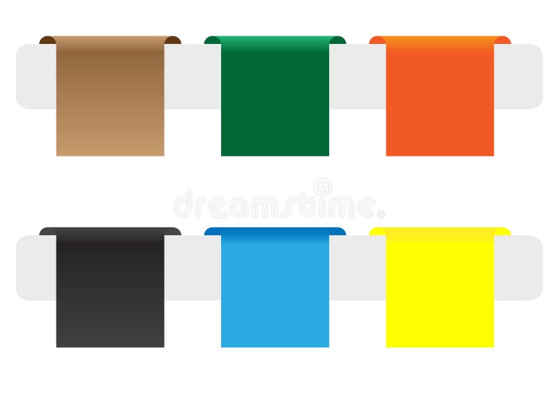 Vector square stickers set stock vector. Illustration of paper - 22294210