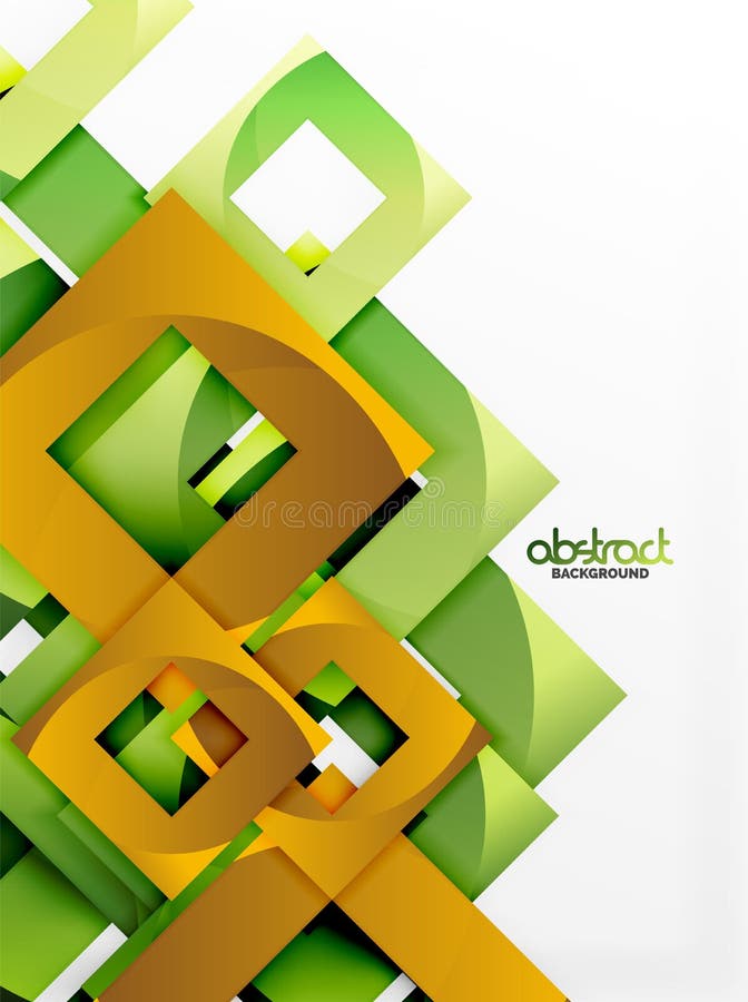 Vector Square Template Background Stock Vector - Illustration of ...