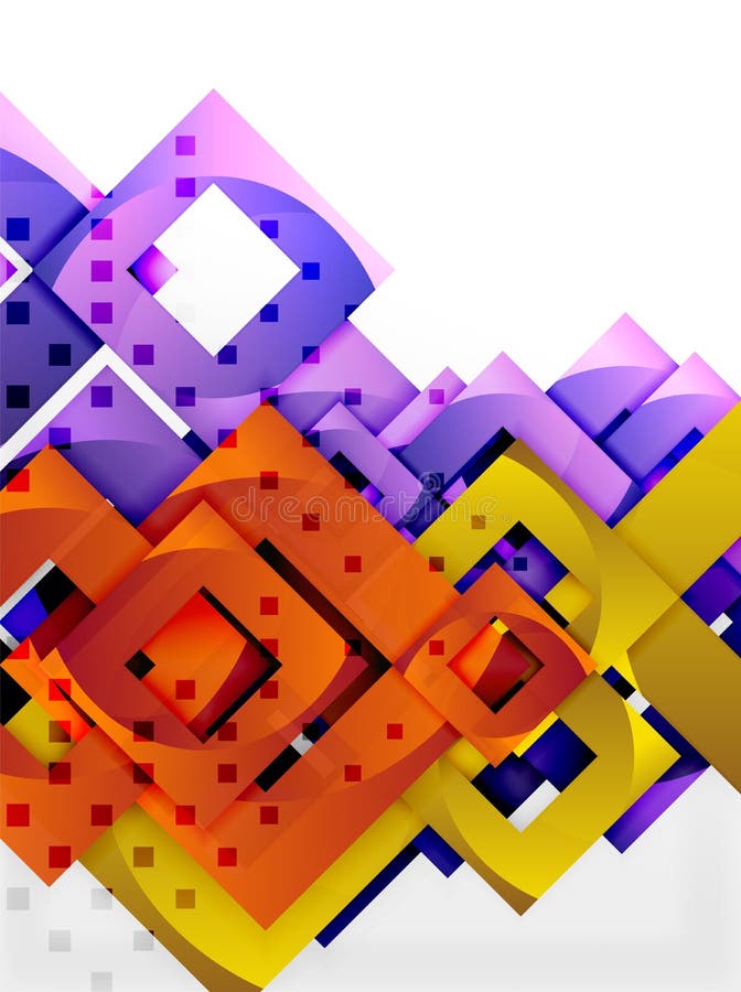 Vector Square Template Background Stock Vector - Illustration of card ...