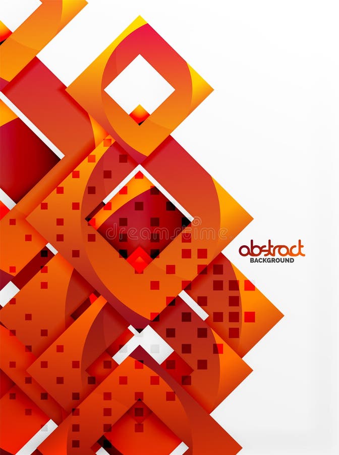 Vector Square Template Background Stock Vector - Illustration of ...