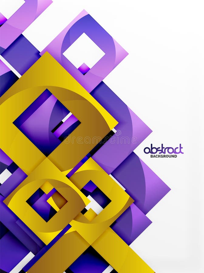 Vector Square Template Background Stock Vector - Illustration of clean ...