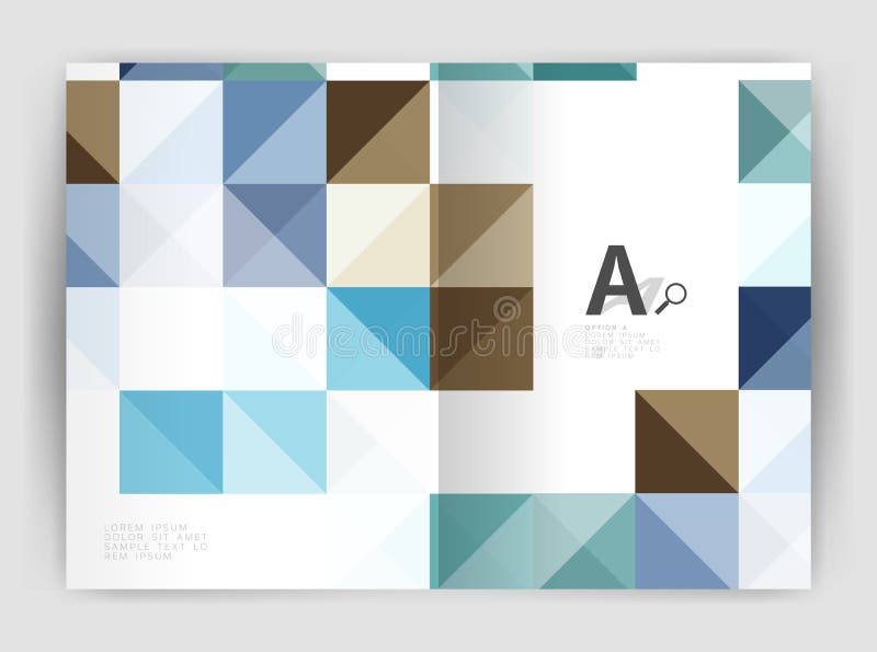 Vector Square Template Background Stock Vector - Illustration of ...