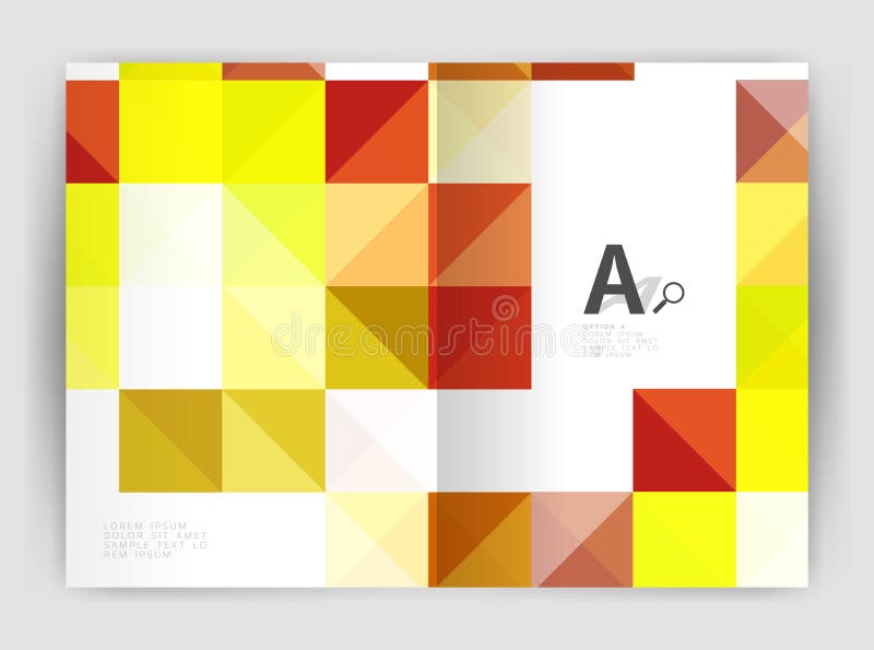 Vector Square Template Background Stock Illustration - Illustration of ...