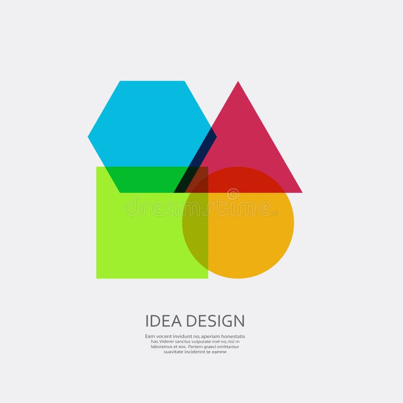Vector Square, Triangle, Circle, Hexagon Stock Vector - Illustration of ...