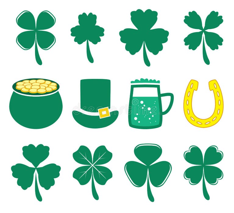 Vector St. Patricks Day Icons Stock Vector - Illustration of magic ...
