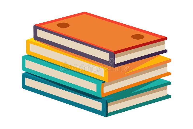 A Vector Stack of Ring Binder Book or Notebook Isolated Stock Vector ...