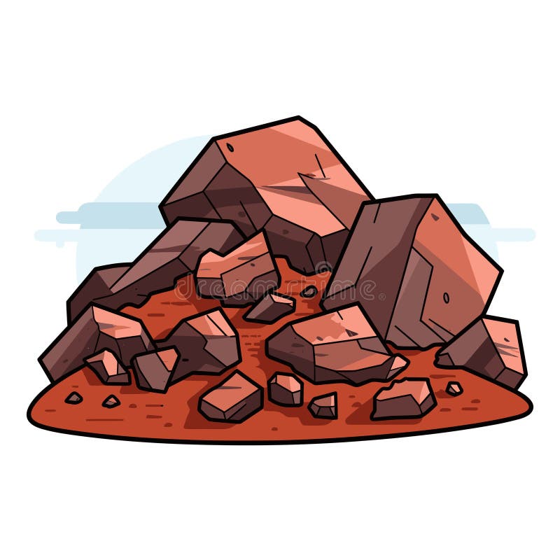Vector of a Stack of Rocks on a Natural Landscape Stock Vector ...
