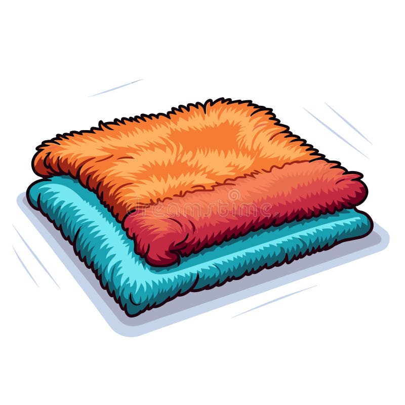 Stacked Blankets Stock Illustrations – 11 Stacked Blankets Stock ...