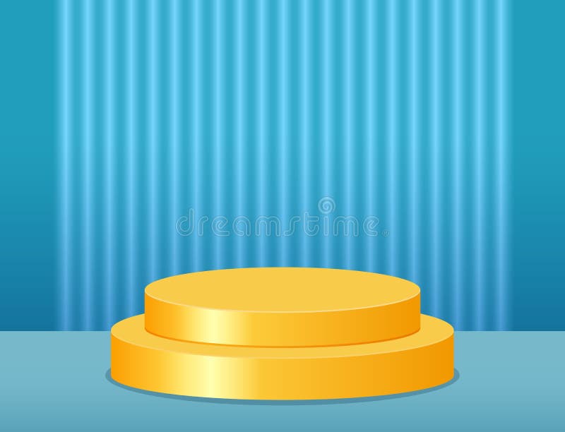 Round platform or stage stock illustration. Illustration of circular ...
