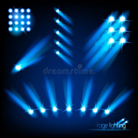 Vector Stage Lights stock vector. Illustration of background - 19794612