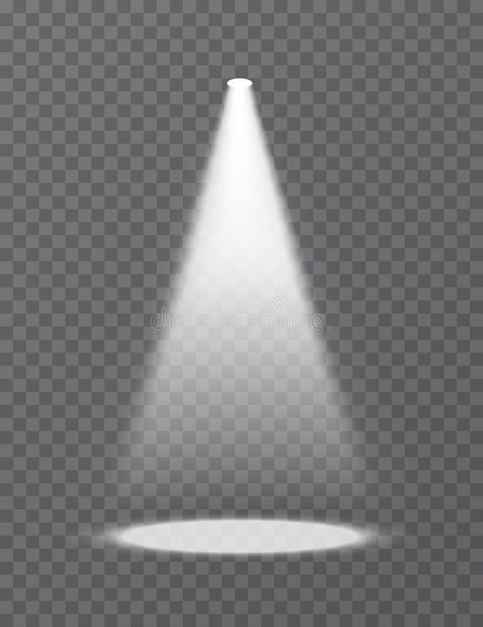 Vector Stage Spotlight Effect on Transparent Background. Stock Vector ...