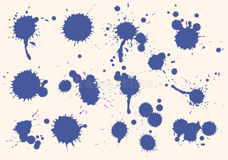 Vector Stains Collection Isolated Stock Vector - Illustration of grungy ...