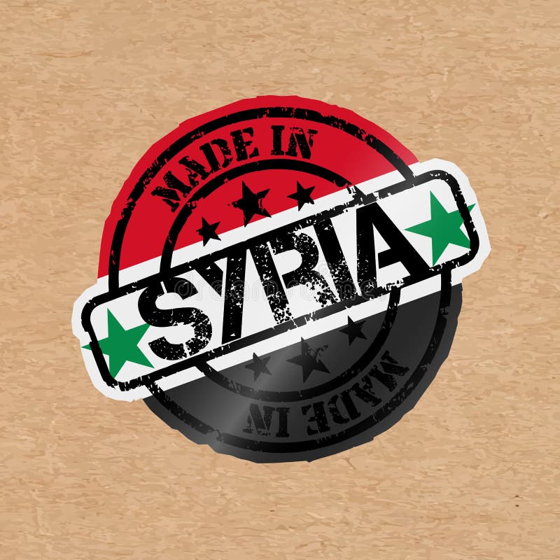 Made in Syria rubber stamp stock vector. Illustration of post - 115233697