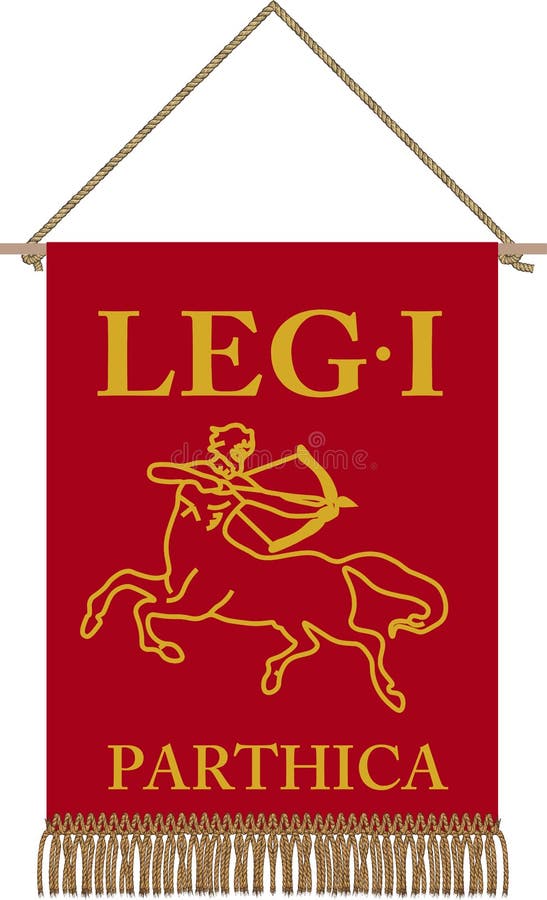 Legio I Parthica Emblem Sign, Roman Empire Stock Vector - Illustration ...