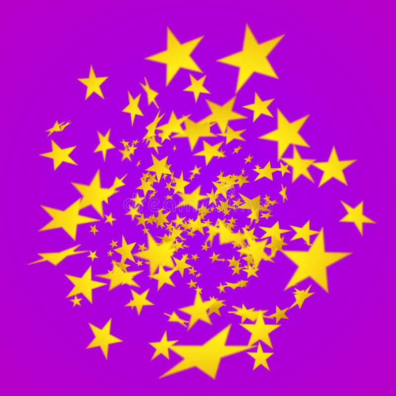Vector Star Explosion. Cartoon Illustration. Depth of Field Stock ...