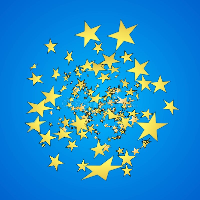 Vector Star Explosion. Cartoon Illustration. Depth of Field Stock ...