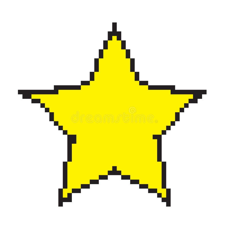 Vector of Star Icon 8 Bit. EPS8 . Stock Vector - Illustration of ...
