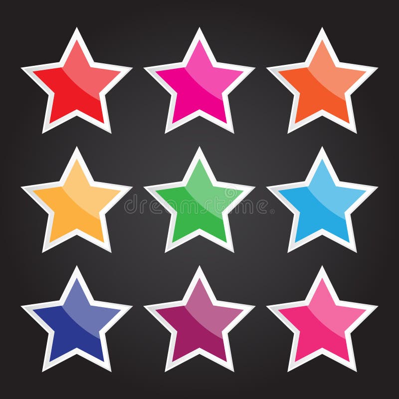 Vector Star Icon for Design and Creative Work Stock Vector ...