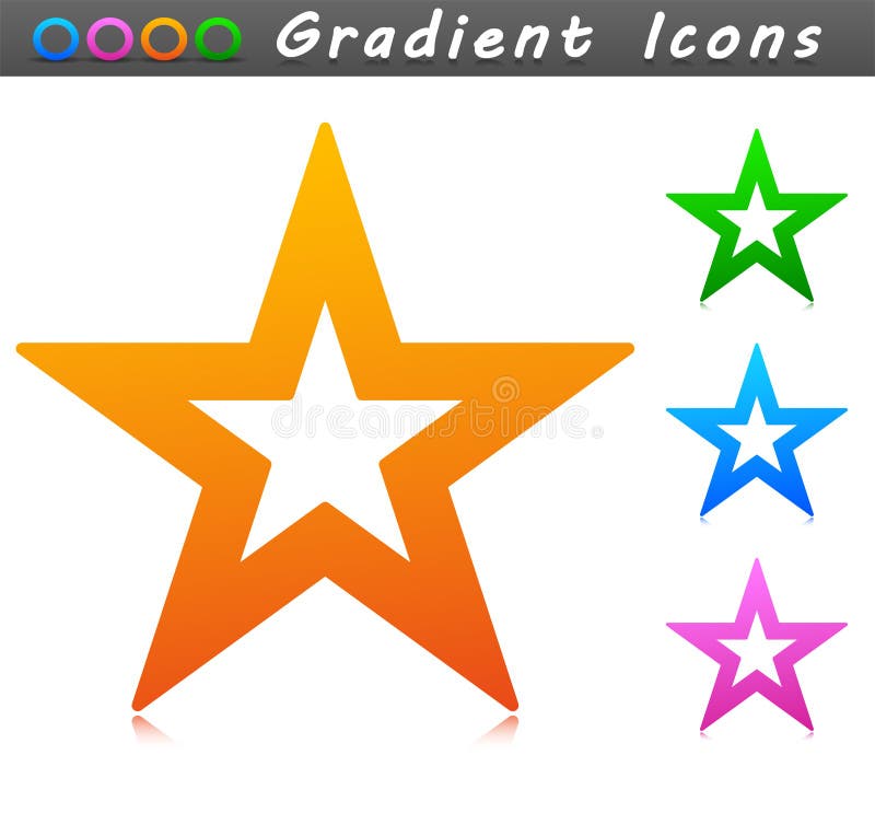 Vector Star Symbol Icon Design Stock Vector - Illustration of isolated ...