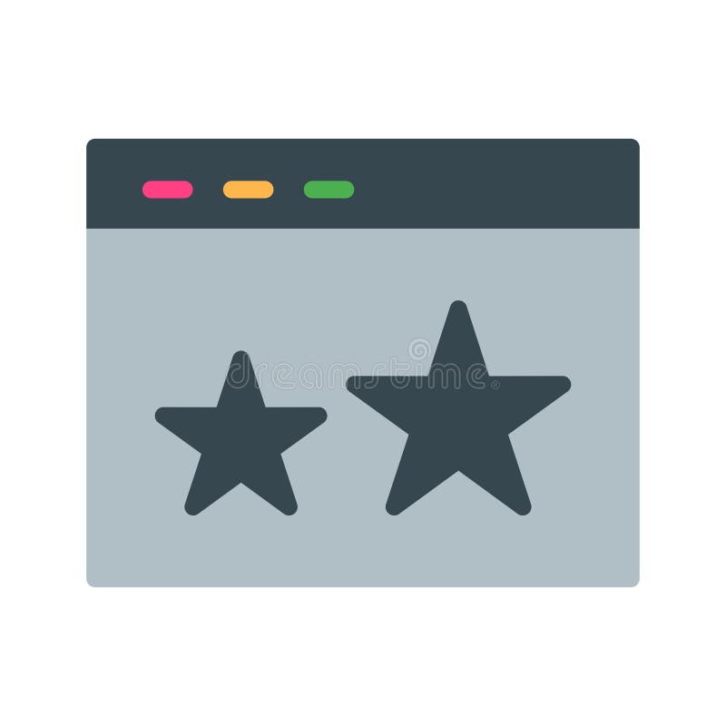 Vector Starred Icon for Personal and Commercial Use. Stock Illustration ...