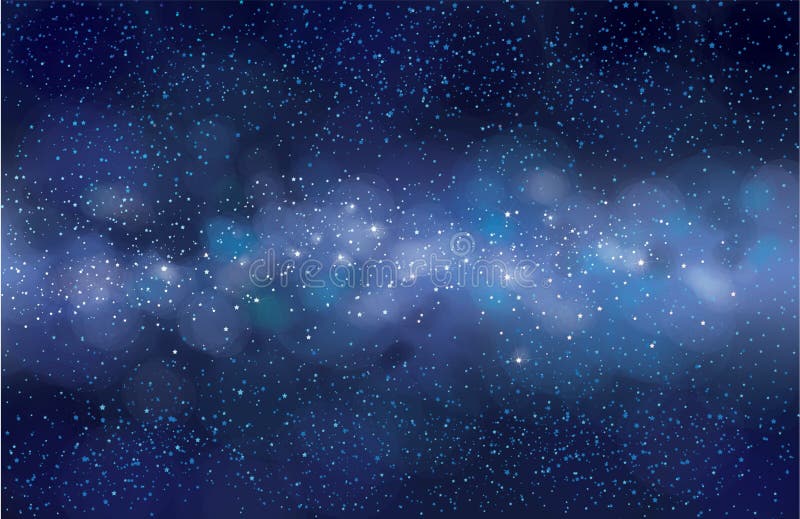 Vector Starry Sky Background. Stock Vector - Illustration of ...