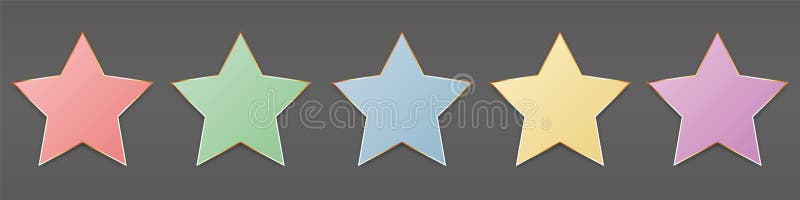 Vector Stars Banner for Customer Produkt Rating on Dark Background ...
