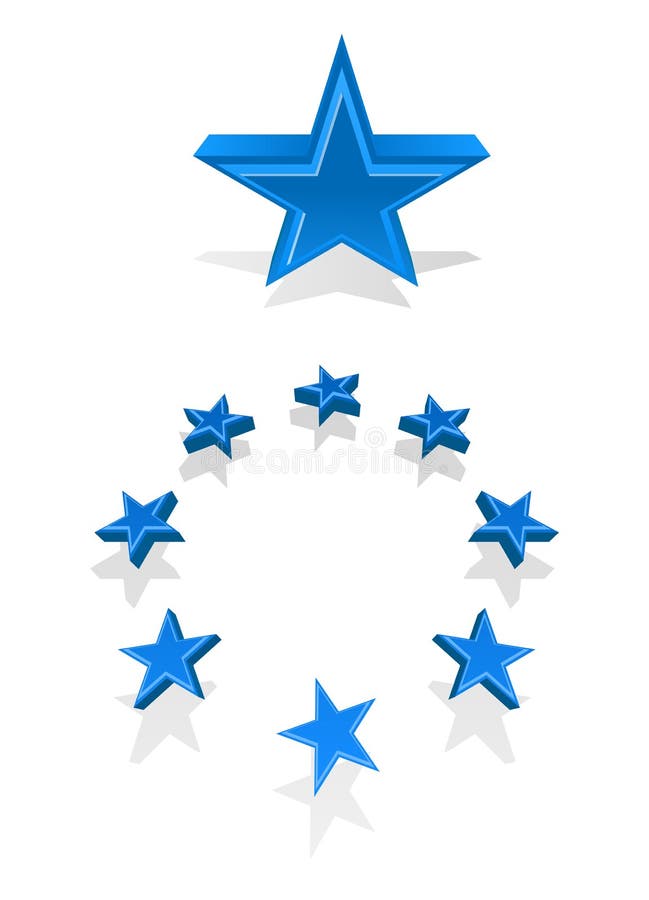 Shining Star. Decorative Symbol Stock Vector - Illustration of bright ...