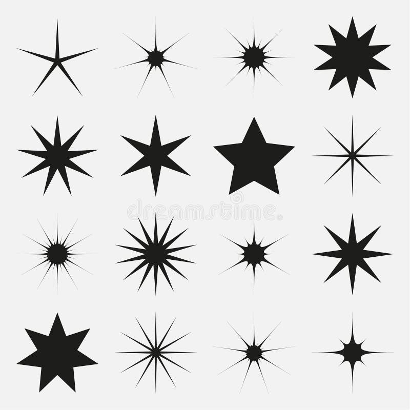 Vector stars sparkle icon stock vector. Illustration of twinkling ...