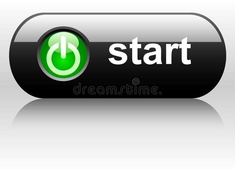 Vector start button stock vector. Illustration of graphic - 10324391