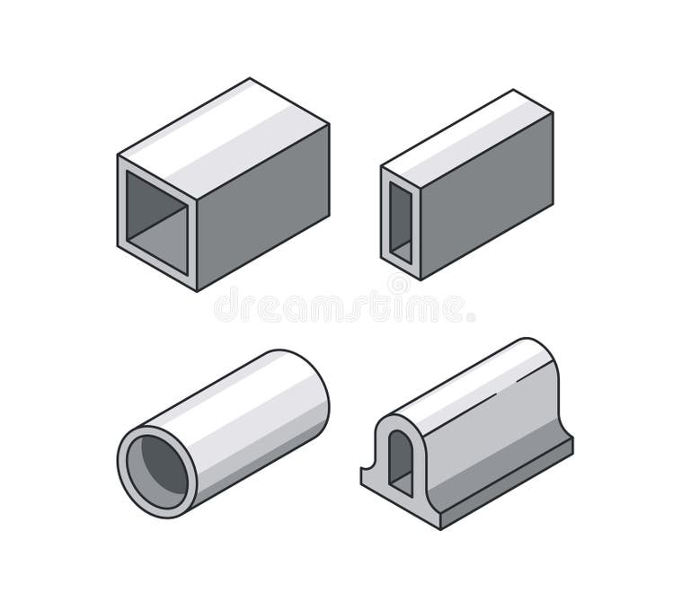 Vector Steel Beams, Sturdy Structural Components Used in Construction ...