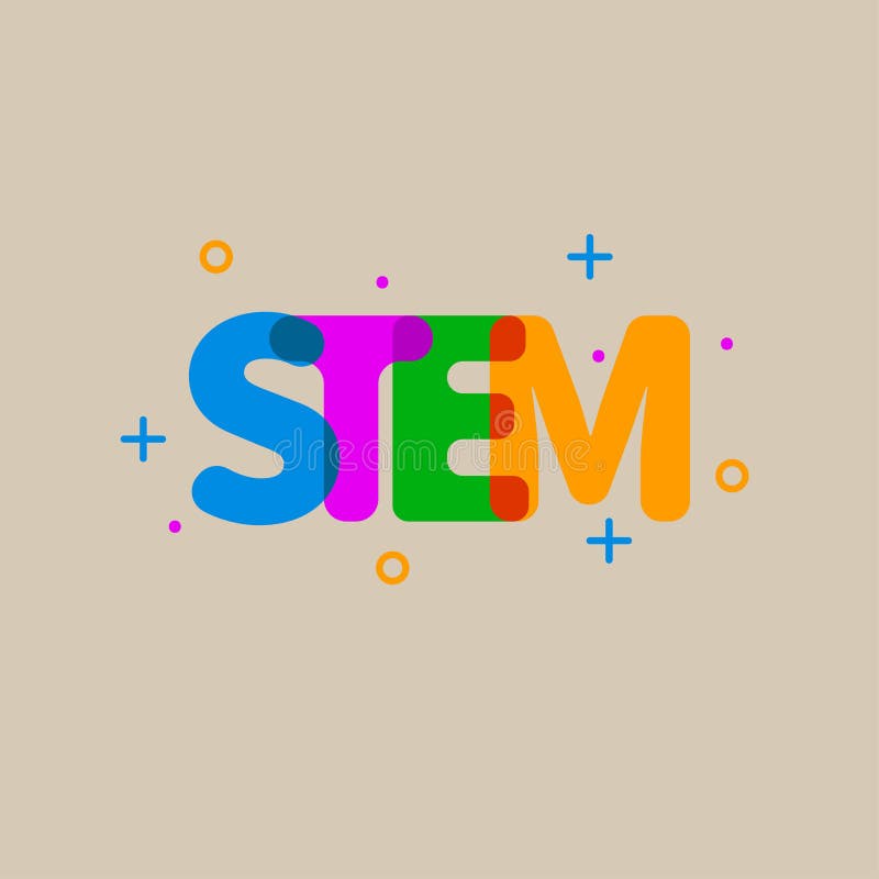 Stem Typography Stock Illustrations – 1,762 Stem Typography Stock ...